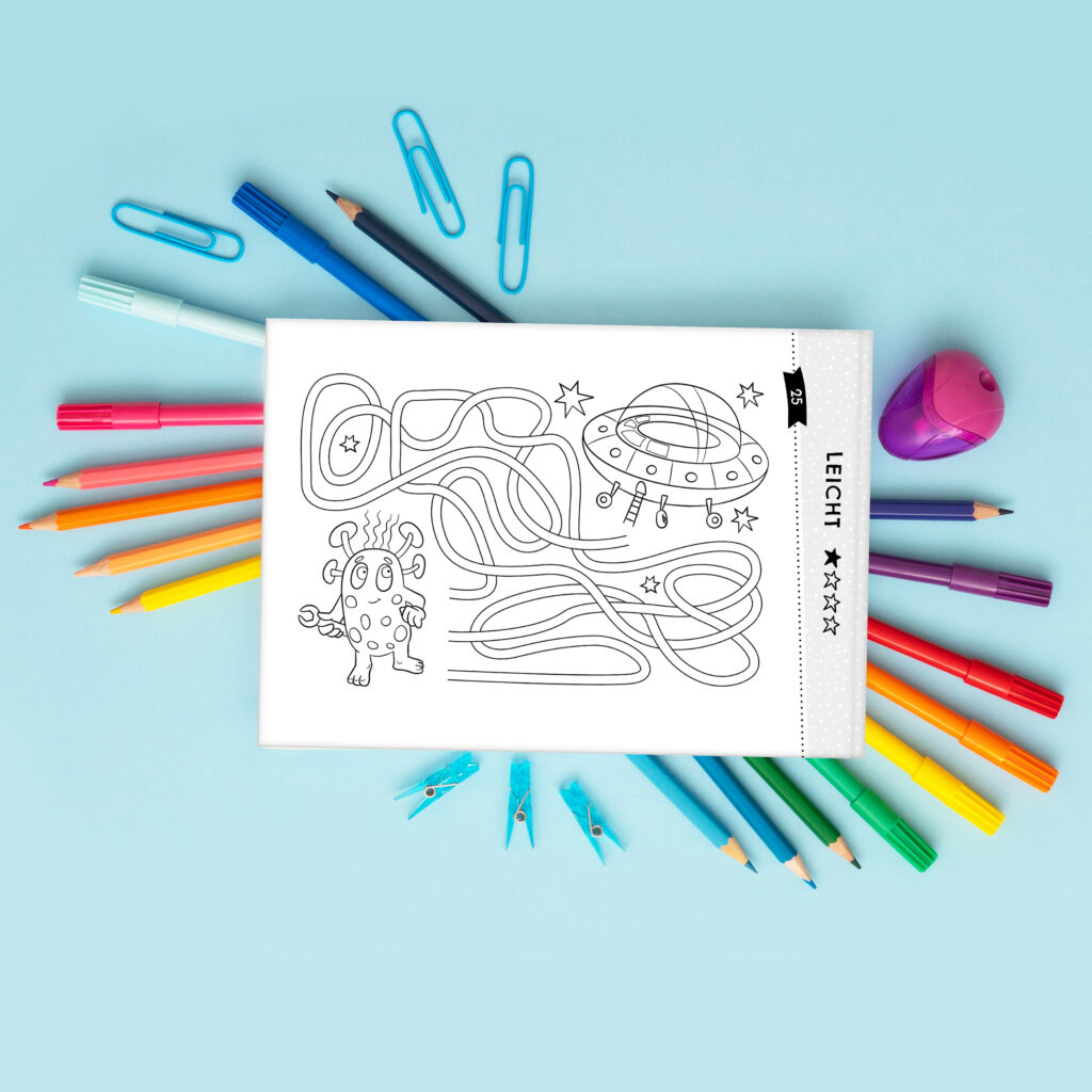 Stay Inspired! XXL-Labyrinth-Block für Kinder ab 4 Jahren: 100 Rätsel ...