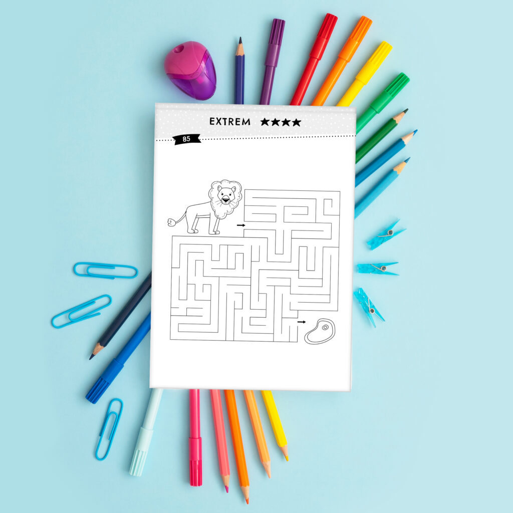 Stay Inspired! XXL-Labyrinth-Block für Kinder ab 4 Jahren: 100 Rätsel ...